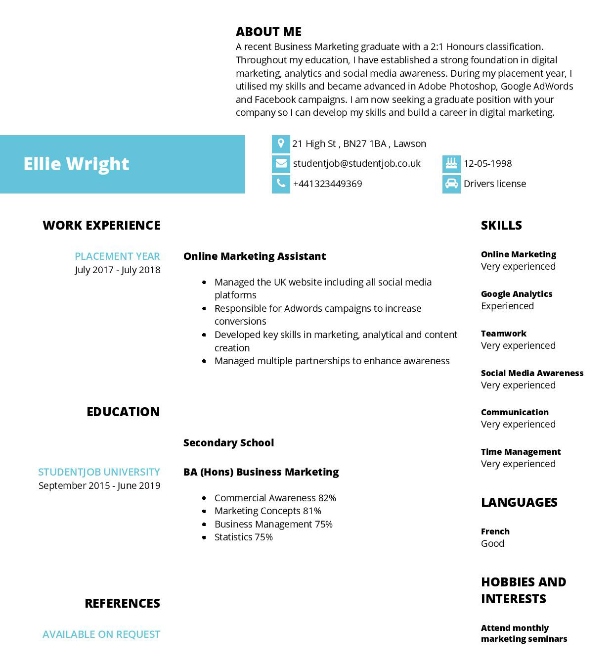 Uk Part Time Jobs Resume Samples Uk Part Time Jobs Resume Samples